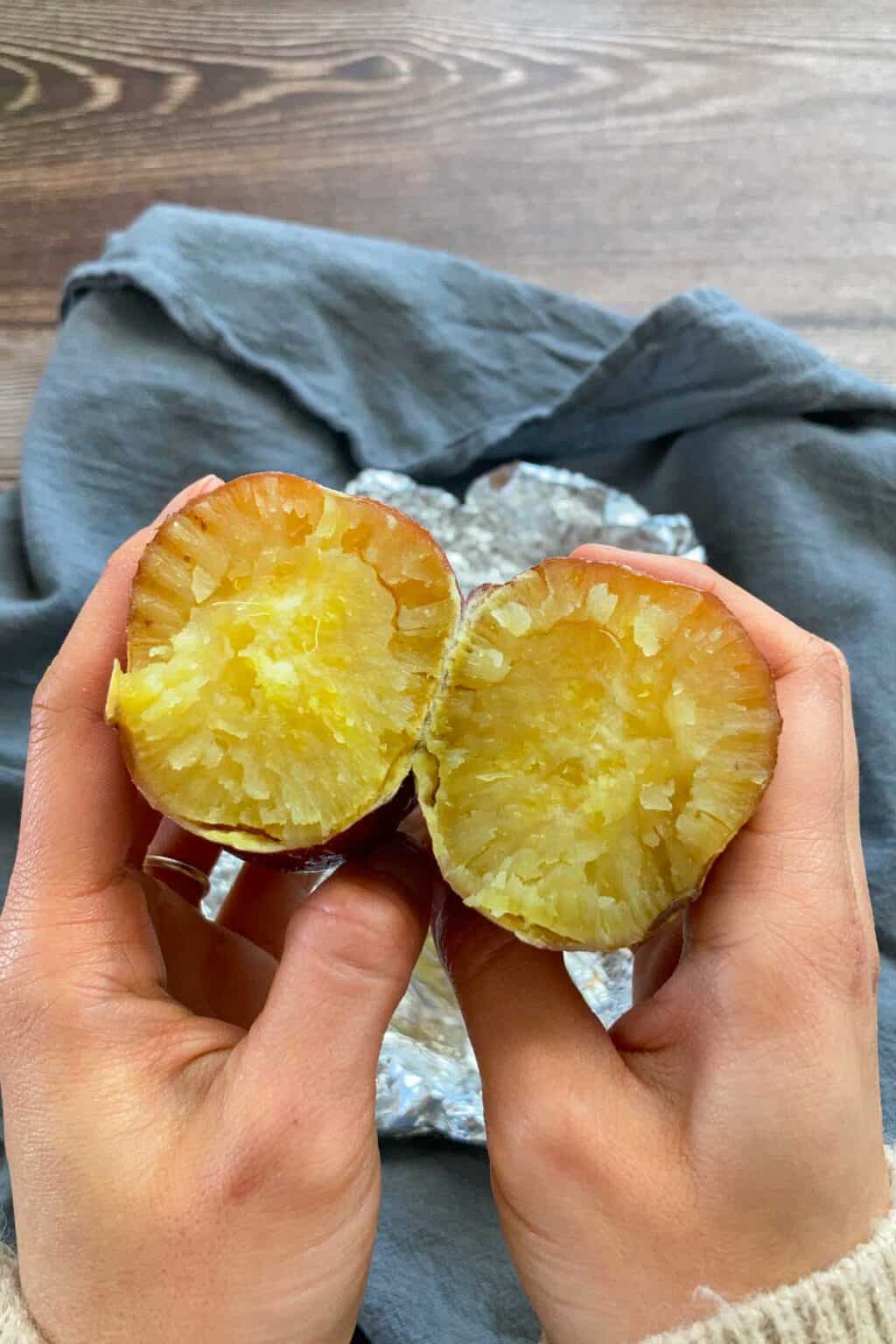 Baked Japanese Sweet Potatoes Oven & Air Fryer (Yaki Imo) | Give Me Umami