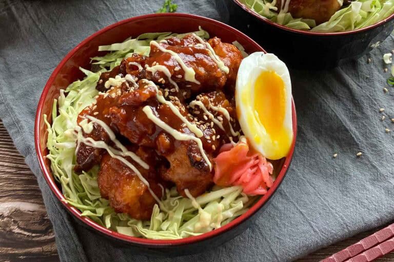 Karaage Don 2 Ways (Japanese Fried Chicken Rice Bowl) | Give Me Umami