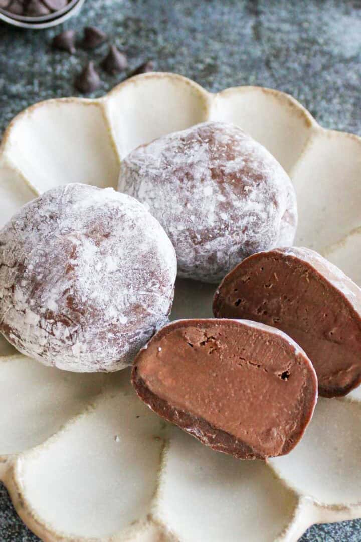 Chocolate Mochi with Ganache Filling | Give Me Umami