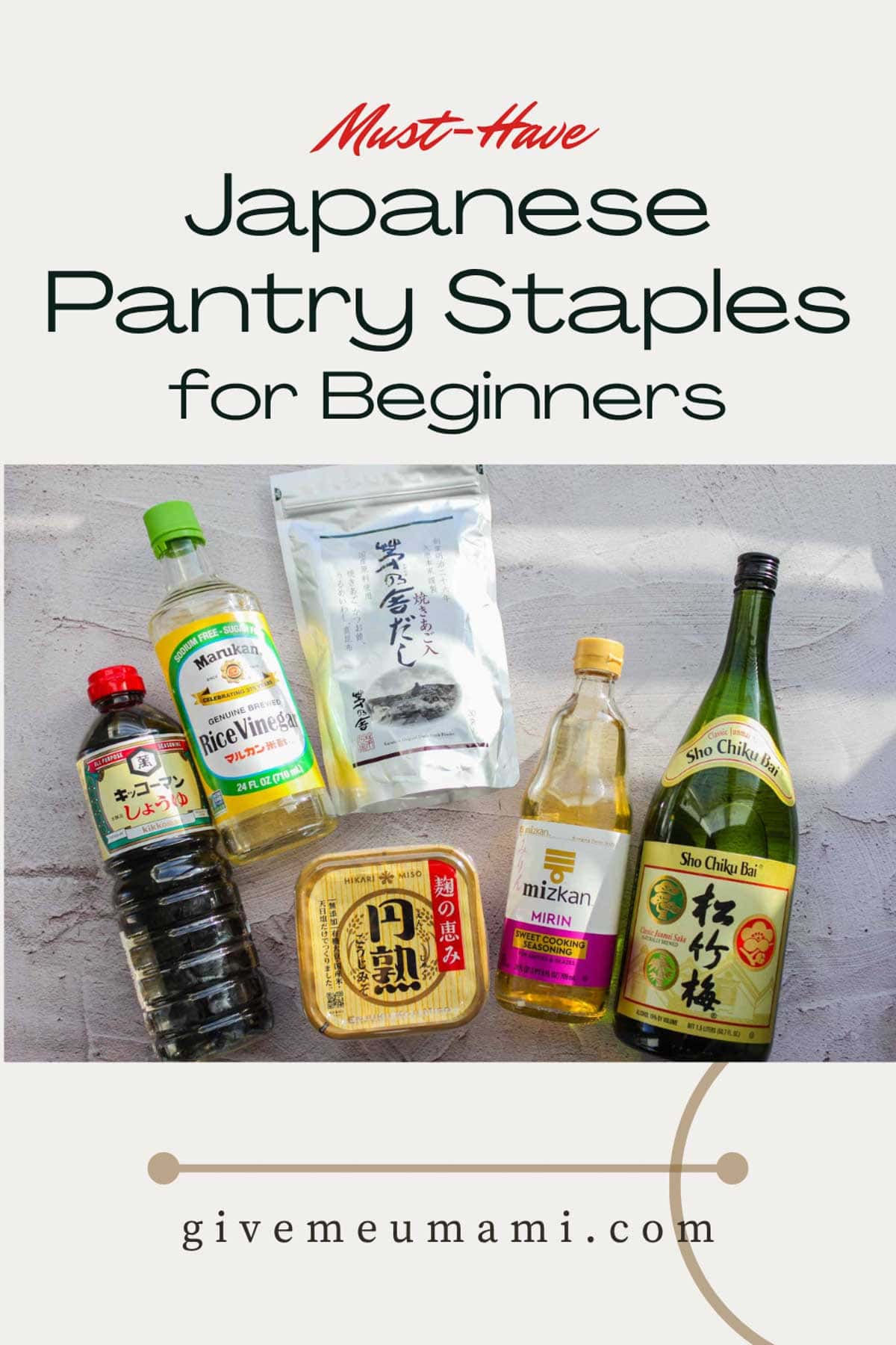 8 Essential Japanese Pantry Staples for Beginners | Give Me Umami