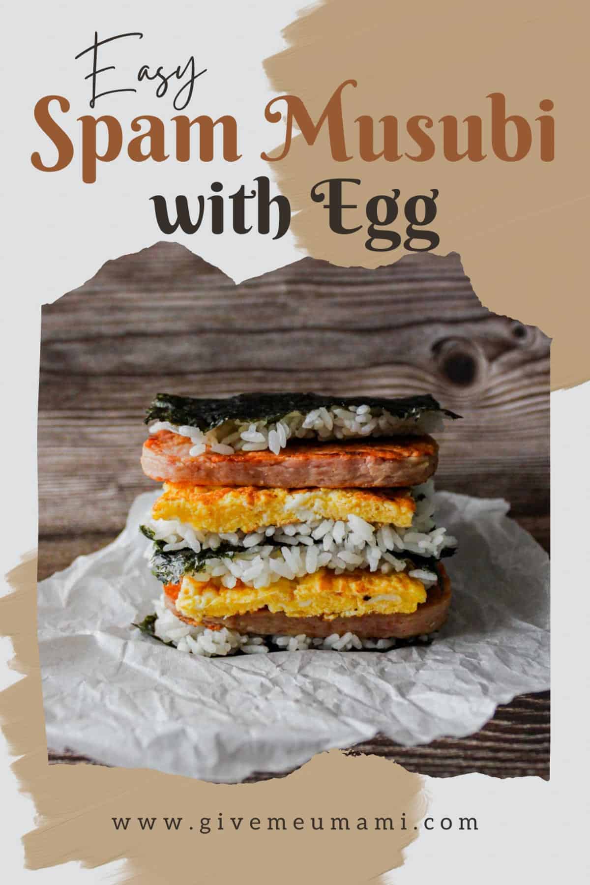 Okinawan-Style Spam Musubi with Egg (Pork Tamago Onigiri) | Give Me Umami