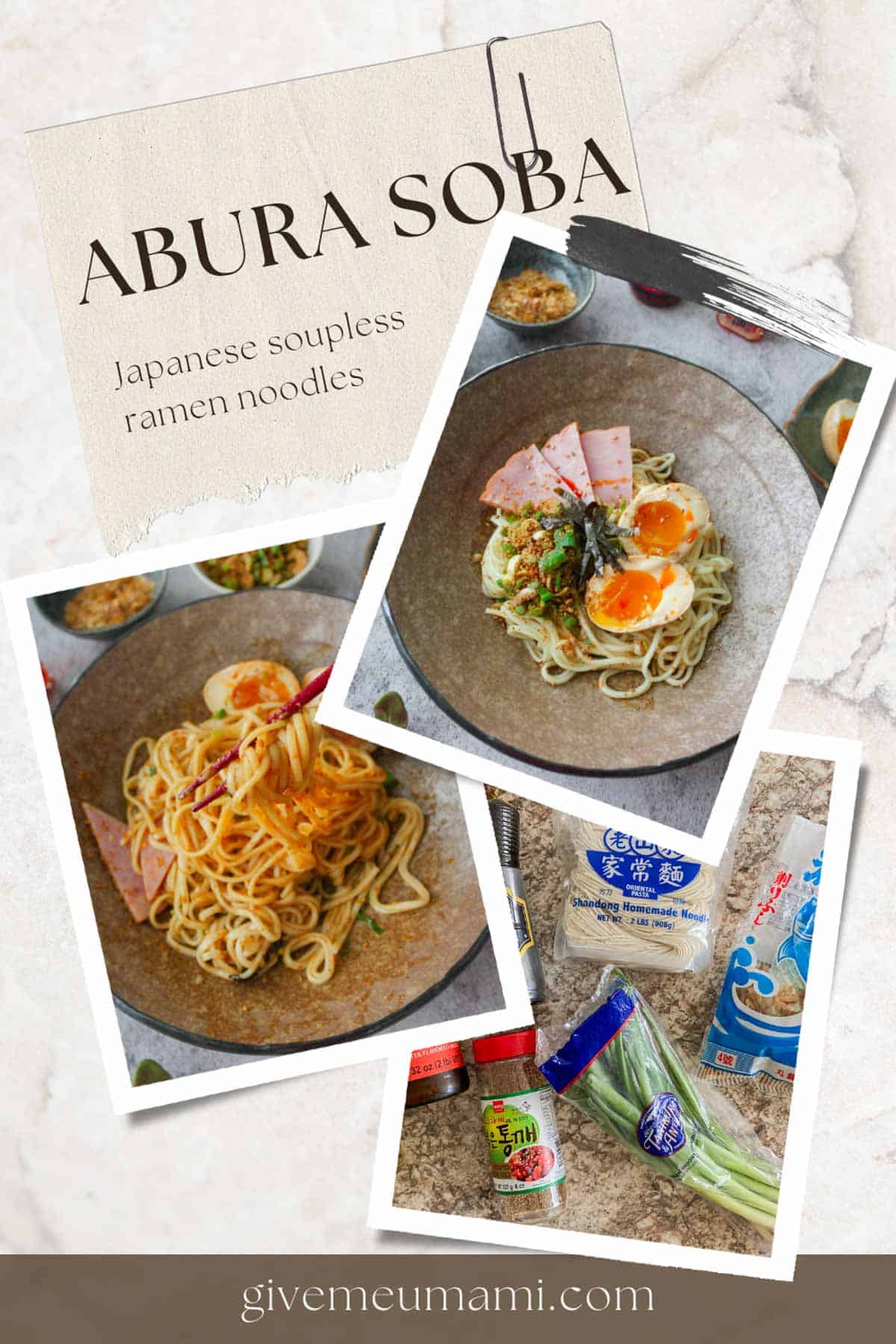 Abura Soba (Soupless Japanese Oil Ramen, Ready in 20 Minutes!) | Give ...